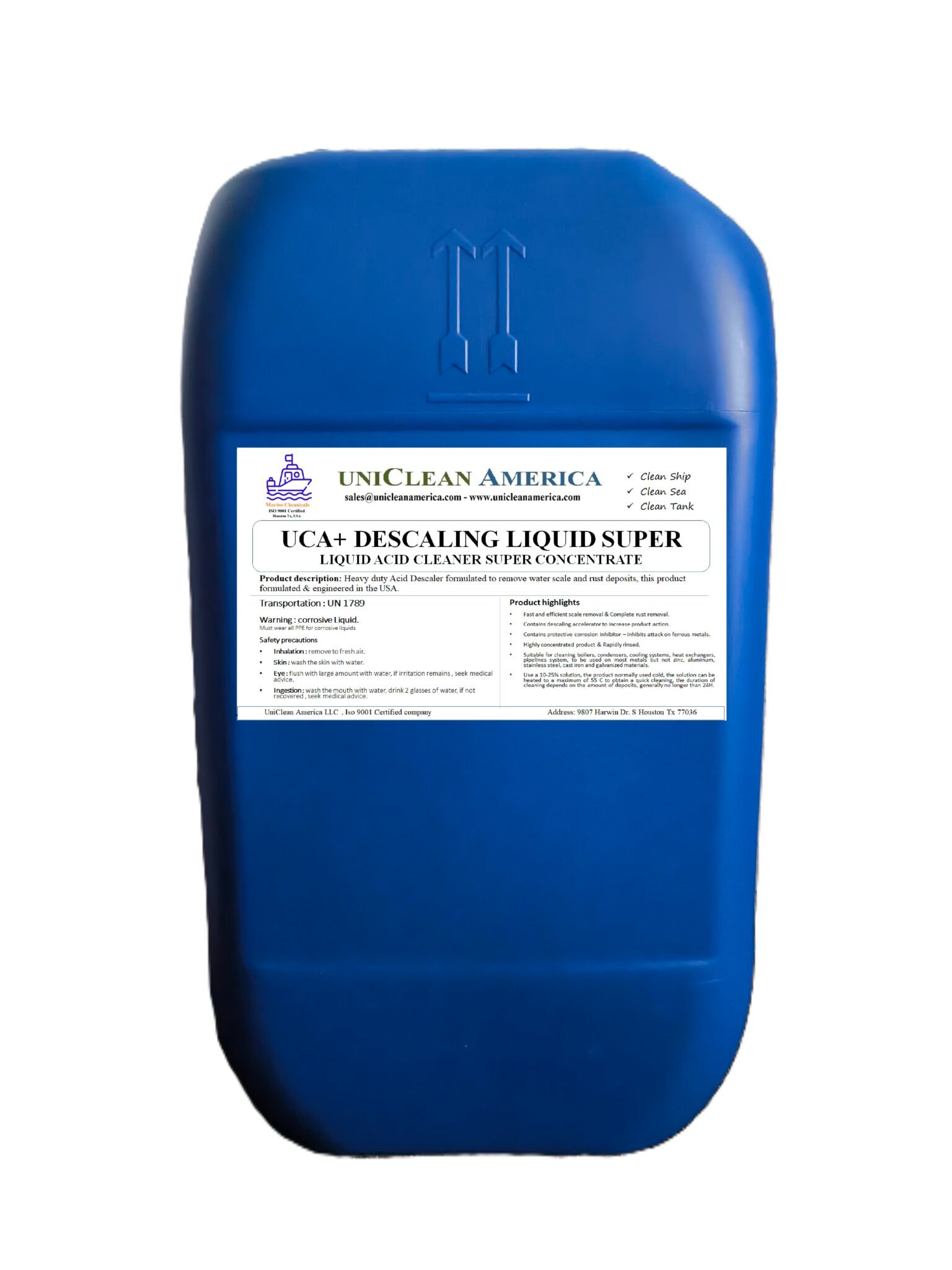 ACIDIC CLEANER – UniClean America