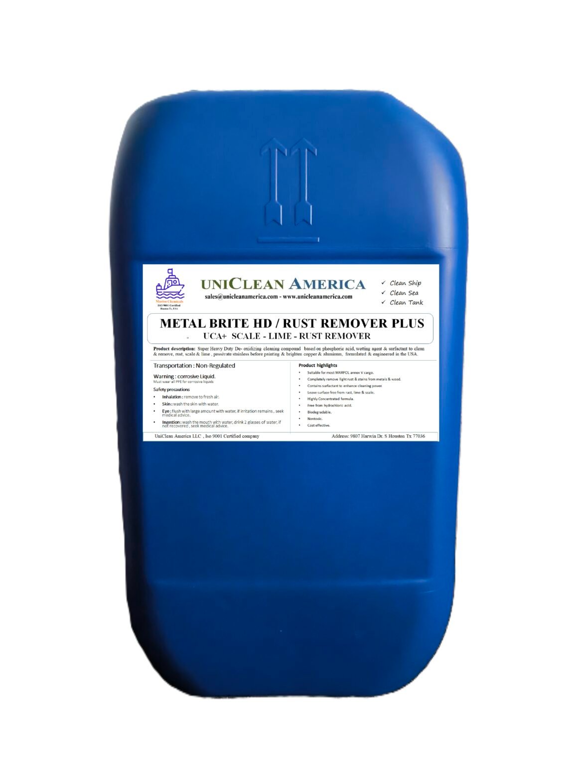 CARGO HOLD TANK CLEANING – UniClean America