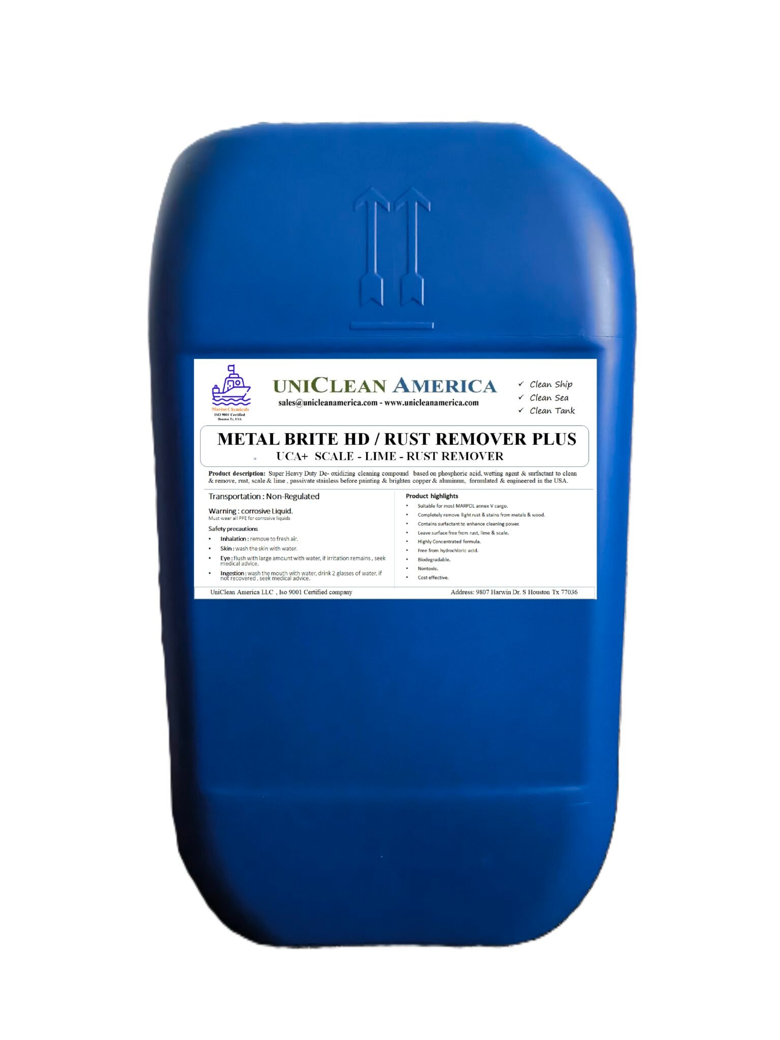 CARGO HOLD TANK CLEANING – UniClean America